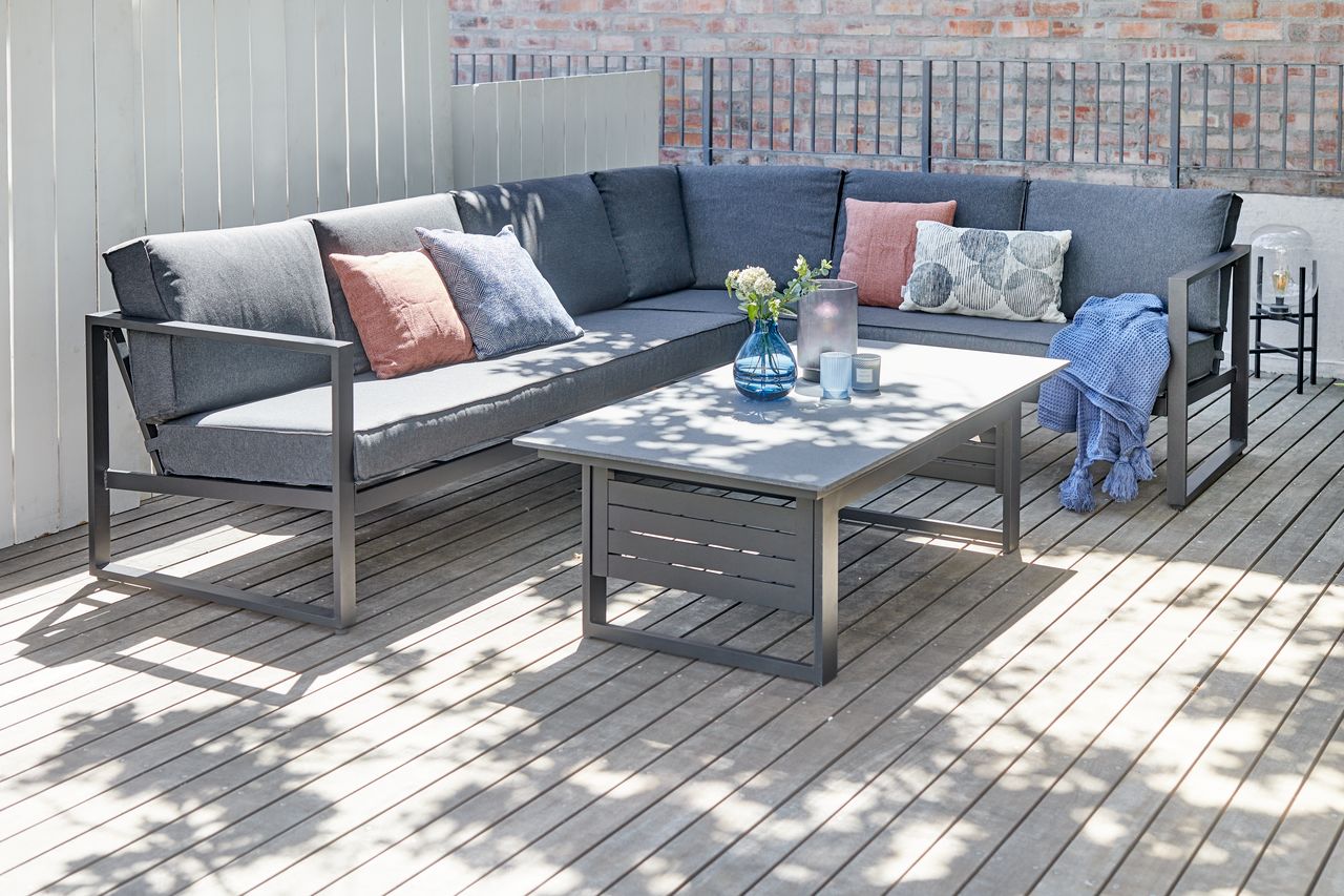 Set terasă VONGE 6 pers. negru | JYSK