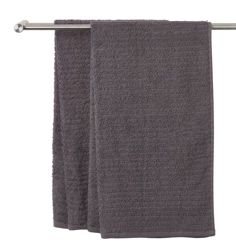 Serviette de bain SVANVIK 65x130cm gris | JYSK Serviette de bain SVANVIK 65x130cm gris | JYSK