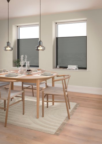 Store plissé HVEN 90x130cm gris double sens | JYSK