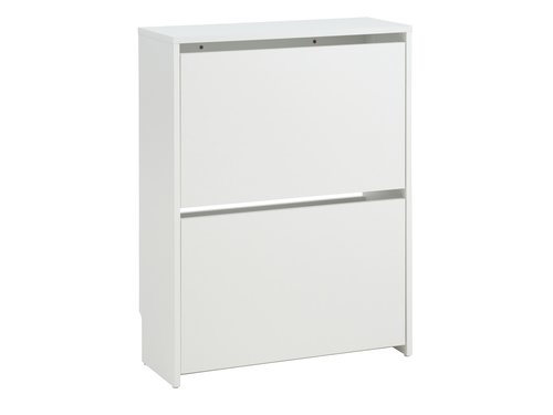 Skoskap BAKHUSE 2 rom hvit | JYSK