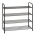 Shoe rack HALS 4 shelves black | JYSK