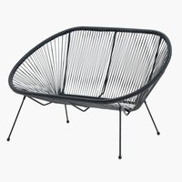 Lounge-Sessel UBBERUP schwarz | JYSK