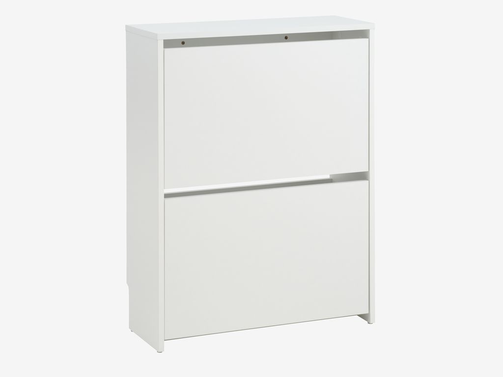 Skoskap BAKHUSE 2 rom hvit | JYSK