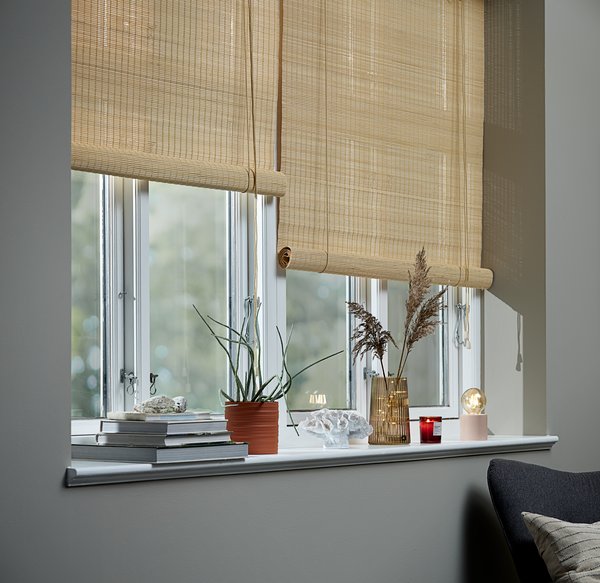 Rolgordijn bamboe BYRE 80x160 naturel | JYSK