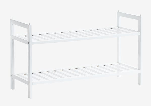 Shoe rack UGGERBY 2 shelves white | JYSK
