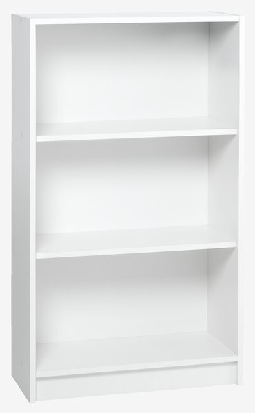 Bookcase HORSENS 3 shelves wide white | JYSK